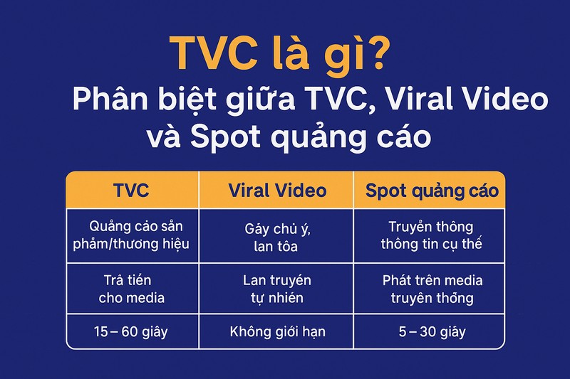 TVC là gì? Phân biệt giữa TVC, Viral Video và Spot quảng cáo - Minh Đức Ads